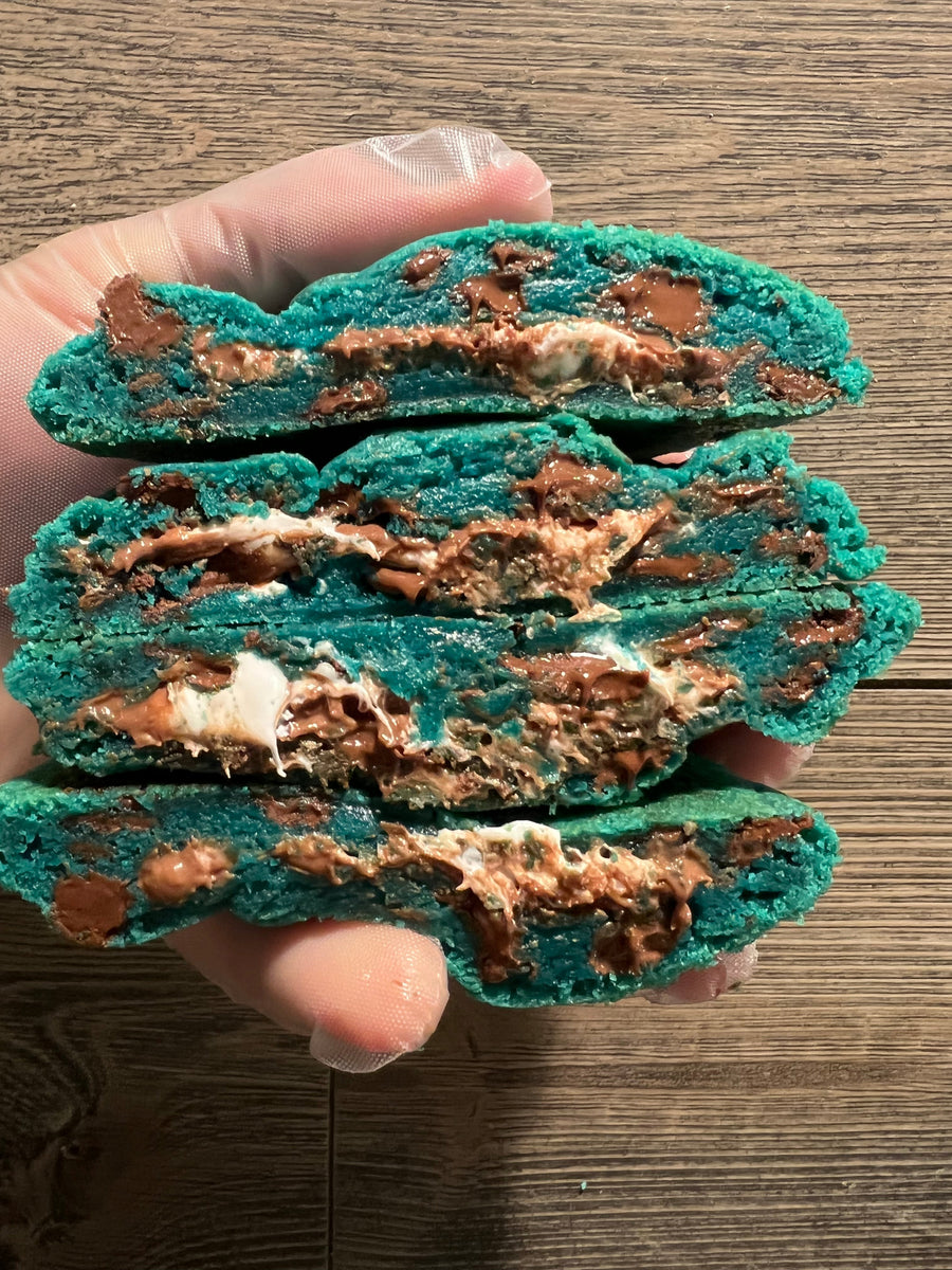 Marshmallow Stuffed Cookie Monster Chocolate Chip (6 Whole Pack ...