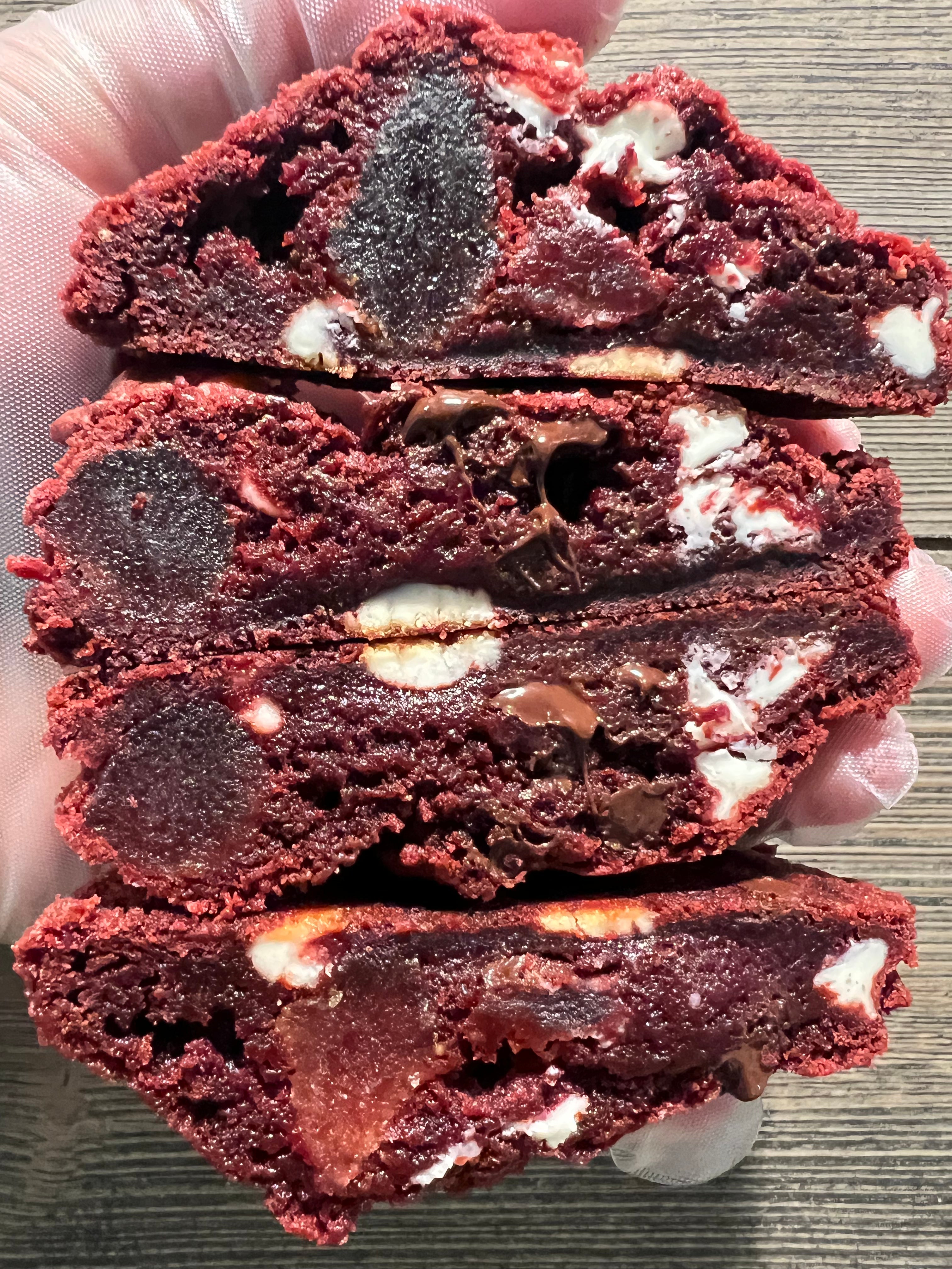 Strawberry Red Velvet (12 Half Pack) – Halfsies Cookie Company LLC